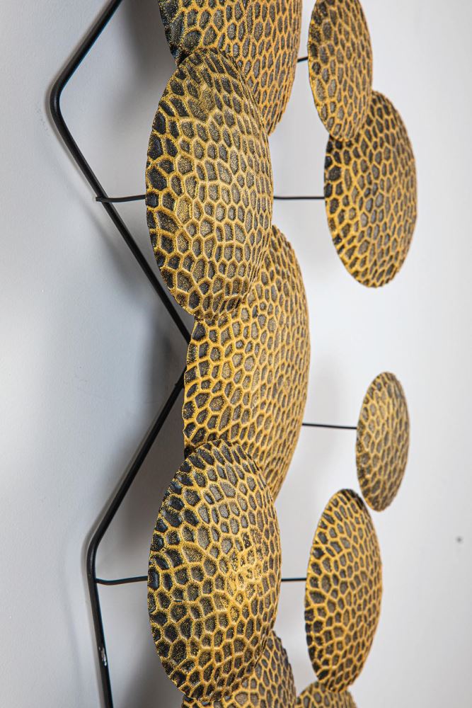 DORELİNE DoreArt Gisella 3 Metal Duvar Tablosu, Ev Ofis Duvar Panosu CH136-3.