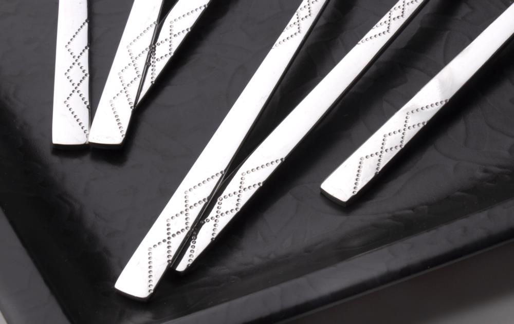 Alaca Zümrüt 12'Li Çelik Tatlı Çatalı.