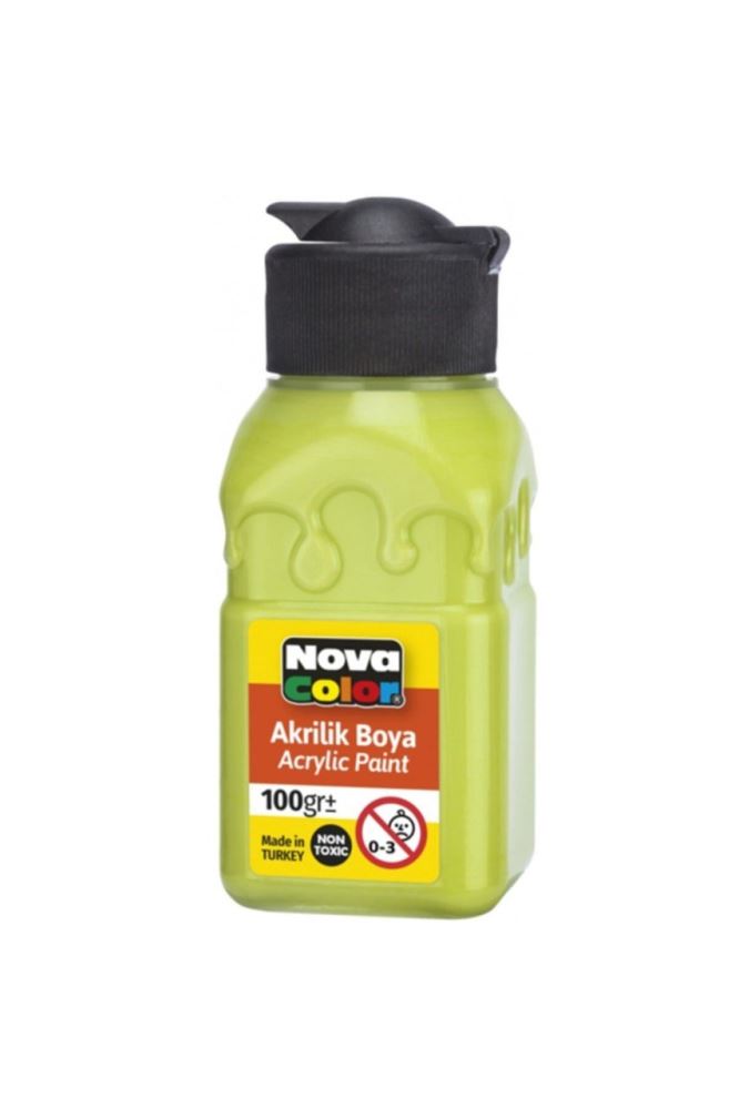 Nova Color Akrilik Boya Sise 100 Gr Fistik Yesil.