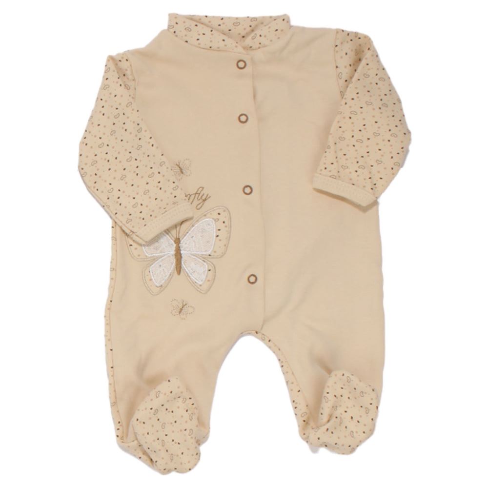 Baby Girl Beige Butterfly Patterned Rabbit Gift Organic 10 Piece ...