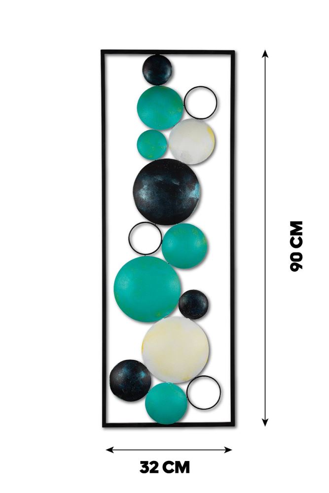 DORELİNE Doreart Budam Metal Duvar Tablosu, Ev Ofis Duvar Panosu.