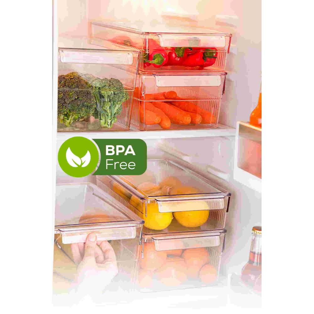 Vienev 3-Piece 55 Liter Lid Midi Refrigerator Cabinet Organizer.