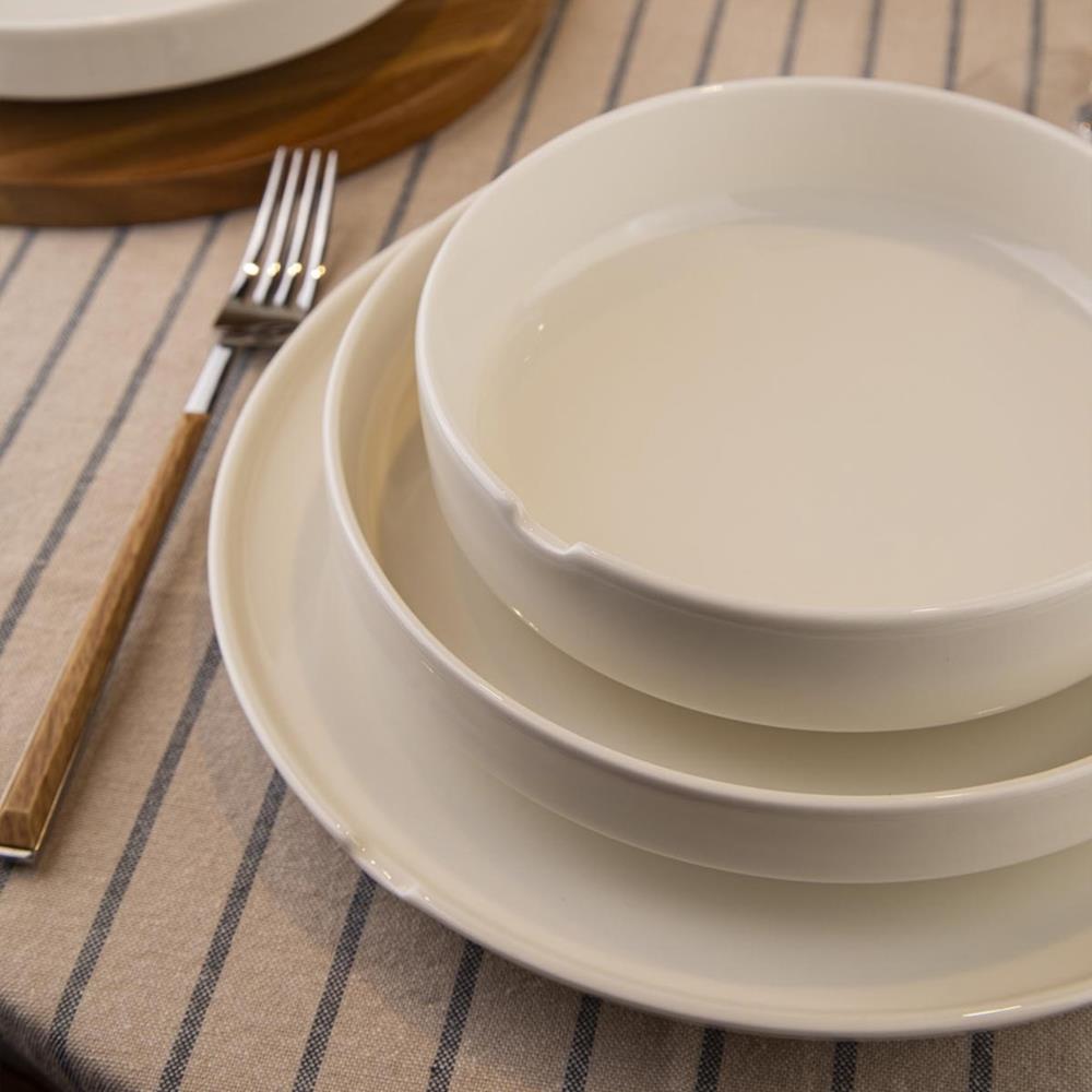 Kütahya Porselen Bone Chef Taste Of 18 Parça 6 Kişilik Yemek Takımı.