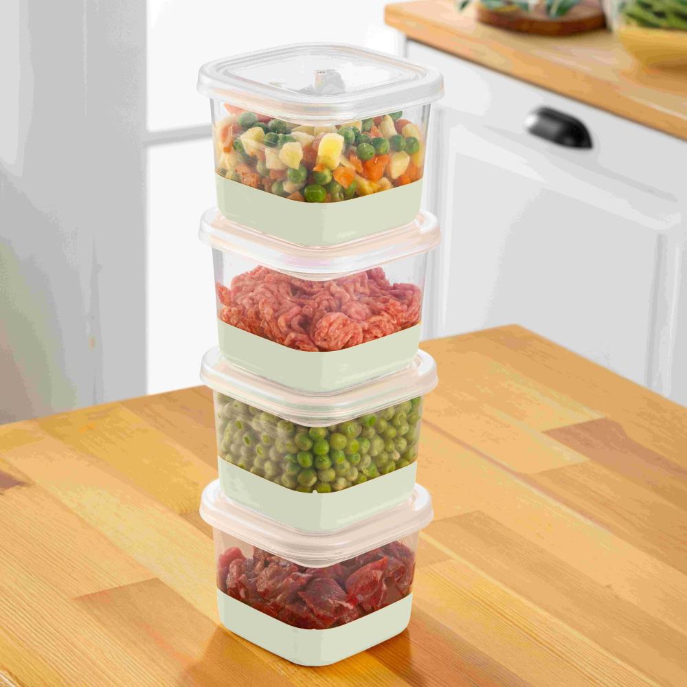 Vienev 4 Piece 550 ml Silicone Based Deep Freezer - Freezer Storage ...