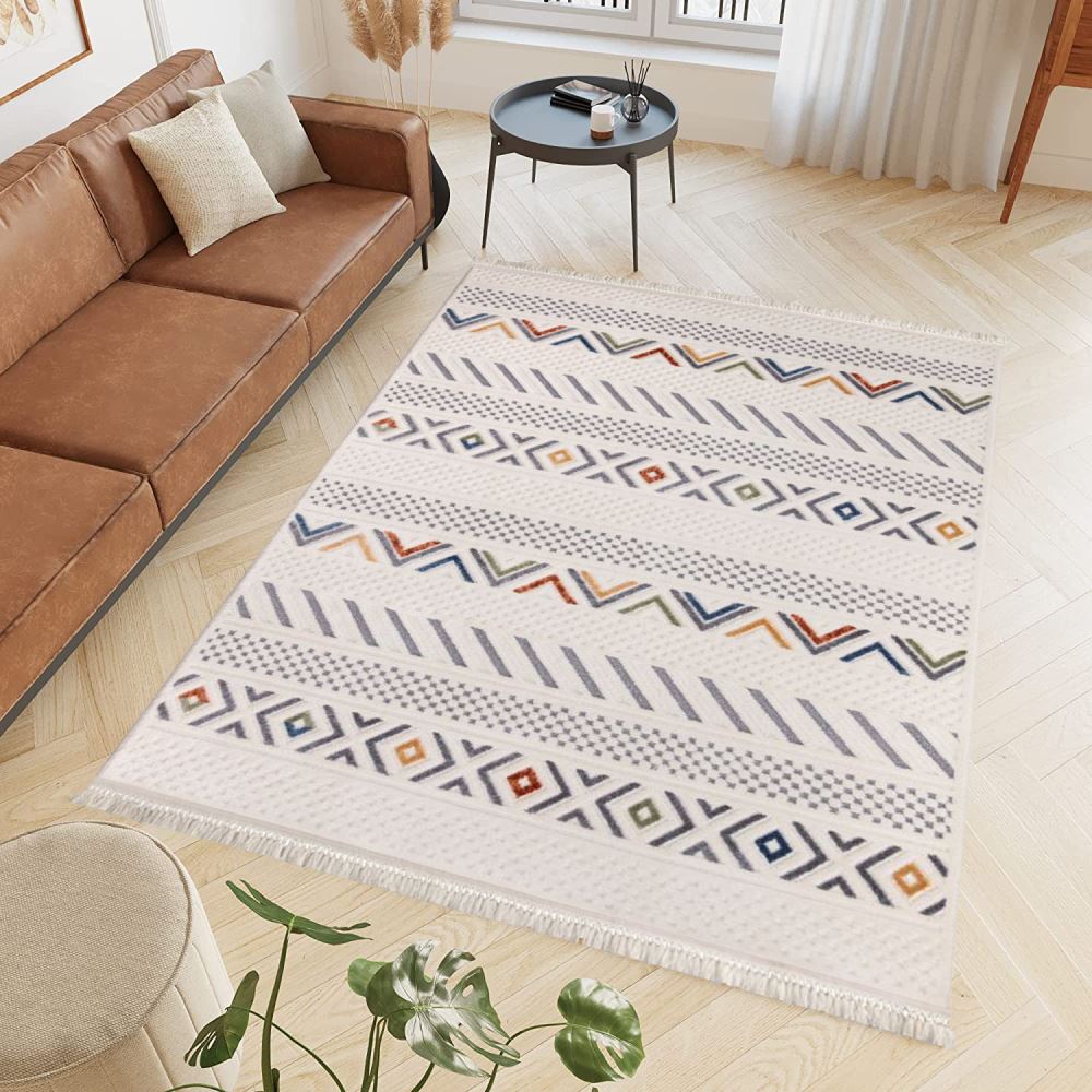 Eliana Home Scandinavian Cream Carpet Living Room Sitting Room Bedroom ...