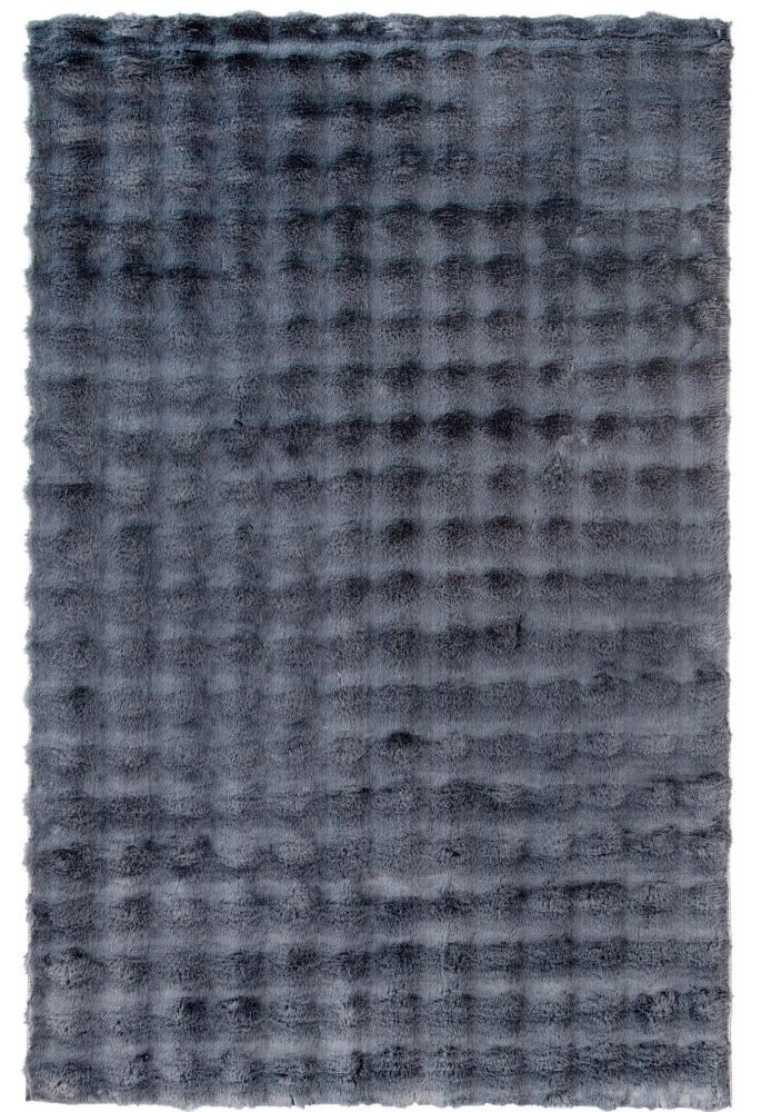 Soft Premium Bubble Rabbit Pelt Plush Carpet Runner - Plain - Anthracite.