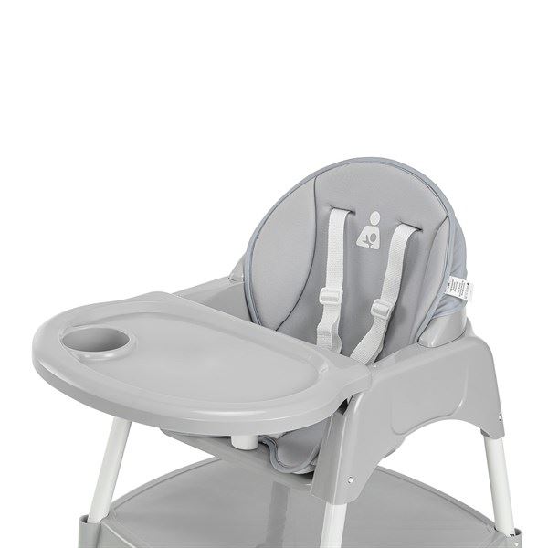 Wellgro Pretty 3in1 Çalışma Masalı Mama Sandalyesi, Gri.